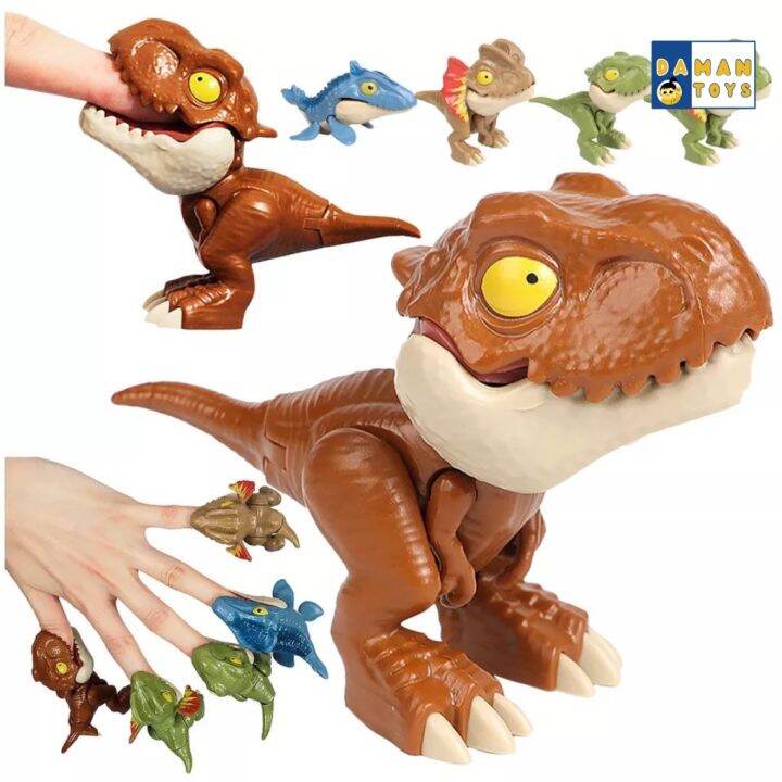 Figure Dinosaurus T Rex Indominus Dino Dinosaur Mainan Dino biting ...