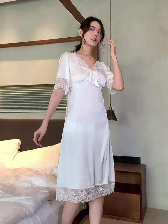 hksh เสื้อคลุมอาบน้ำยาวเซ็กซี่ kjgf | Lazada.co.th