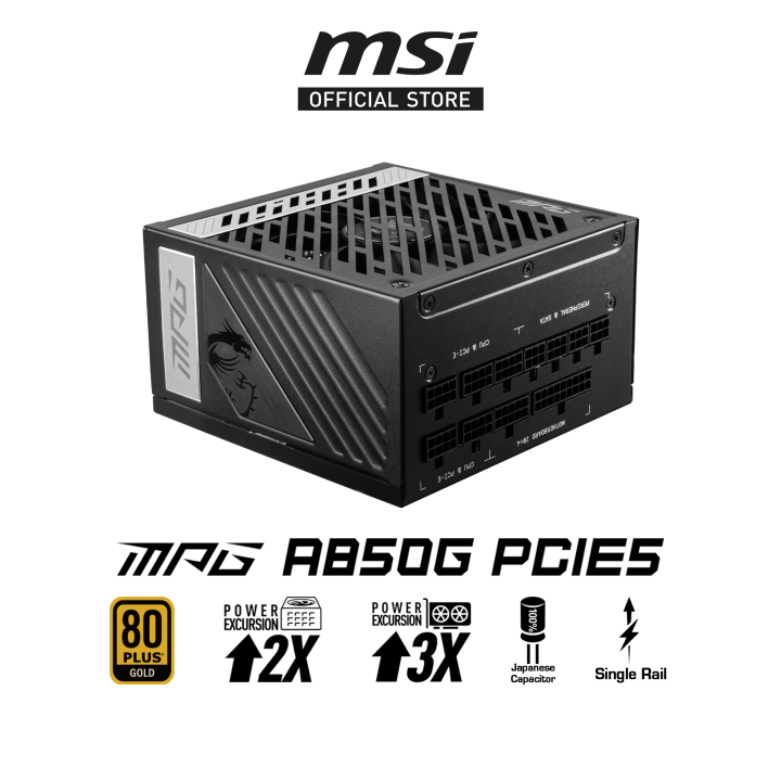 MSI PSU MPG A850G / A1000G PCIE5 (ATX | 80 Plus Gold | Fully Modular ...