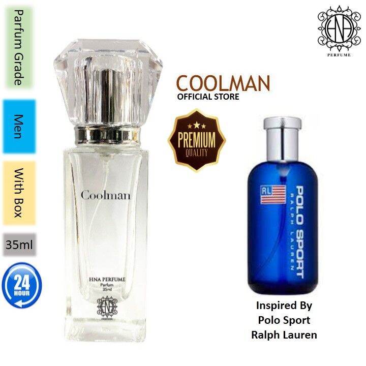 COOLMAN BY HNA PERFUME (35ML) Parfum Grade with Box Long Lasting ...