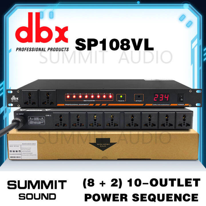 【popular】 DBX SP-108VL 10-outlet Rack Mount Power Sequence Controller ...