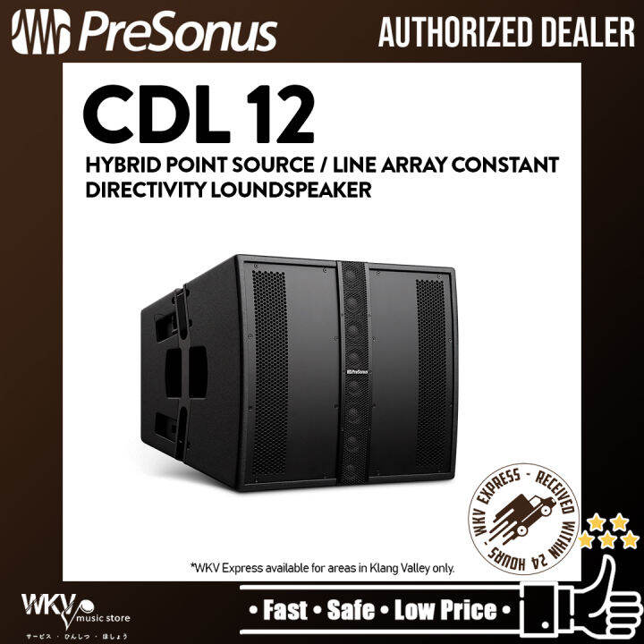 PreSonus CDL12 Hybrid Point Source/Line Array Constant Directivity ...