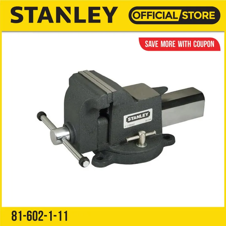 STANLEY 81-602-1-22 (81-602-1) CAST STEEL BENCH VISE COME WITH BASE 5 ...