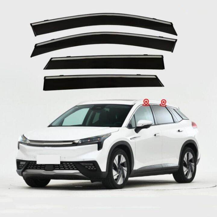 ที่กันสภาพอากาศคิ้วกระจกรถคิ้วกันสาดกระจกรถยนต์กันน้ำฝนสำหรับ GAC Trumpchi Aion Y V LX S Plus ...