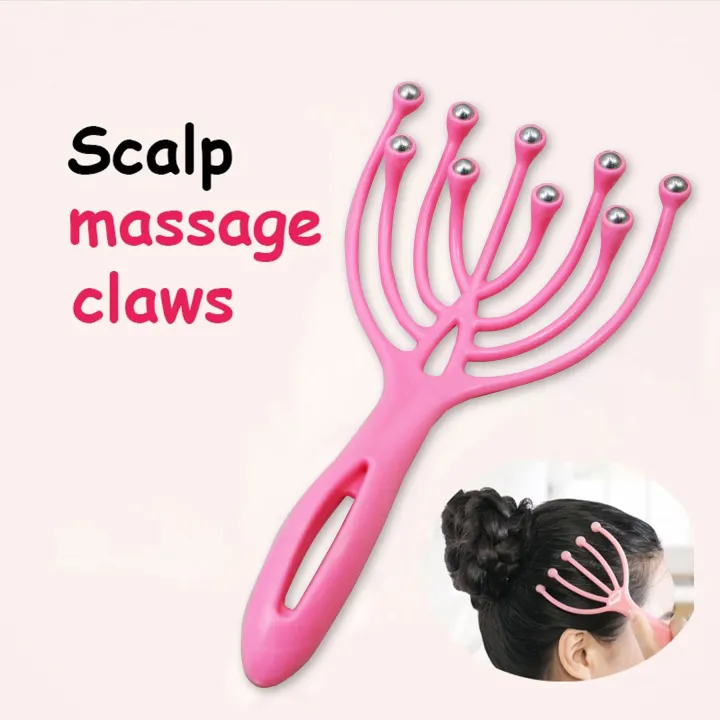HM-003 9 Claws Head Massager Streamlined Ball Body Relaxation Scalp ...