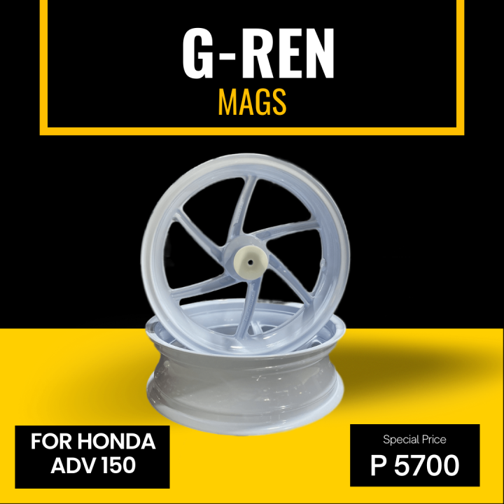 g-ren mags for honda adv 150 gloss white thailand | Lazada PH