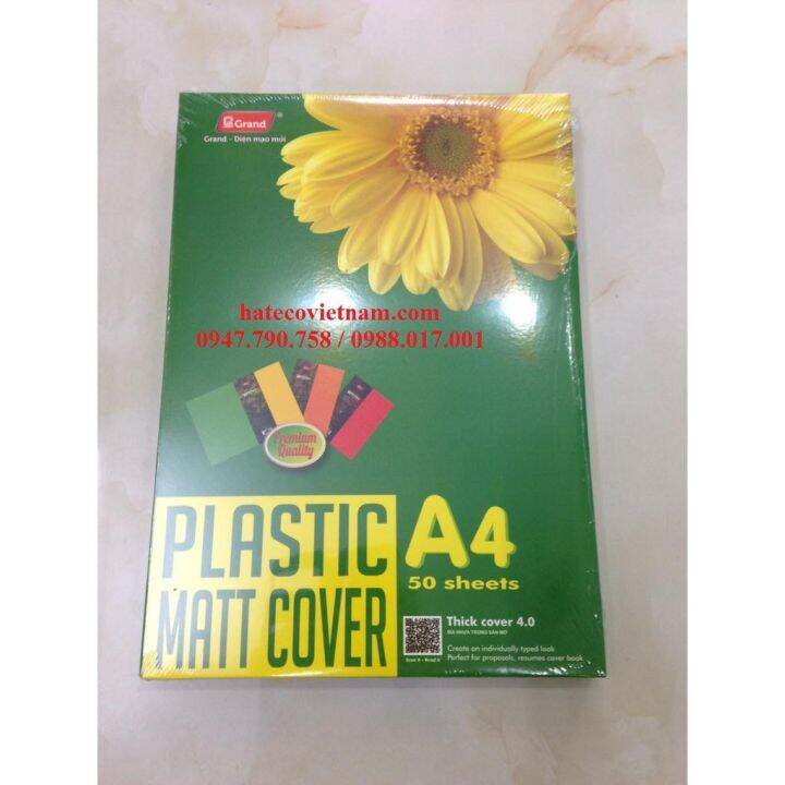 Bìa Mika sần mờ A4 TMG 8251, tập 50 tờ - Bìa mica sần | Lazada.vn