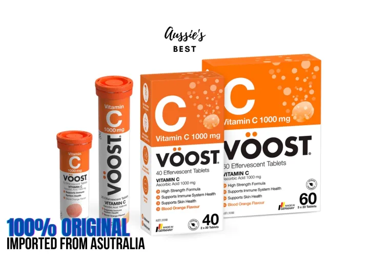VOOST - Vitamin C, 40 & 60 effervescent tablets (Made in Germany ...