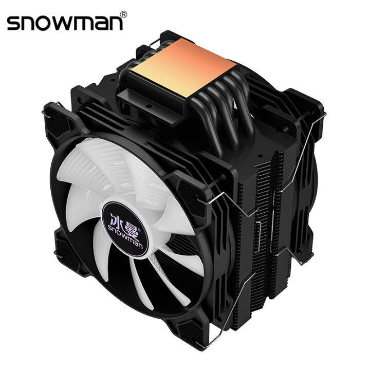 SNOWMAN 6 ท่อความร้อน CPU Cooler PWM 4 Pin 120mm ARGB PC พัดลมเงียบ ...