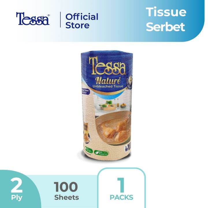 Tissue Tessa - Nature Towel Roll 100s 2p | Lazada Indonesia