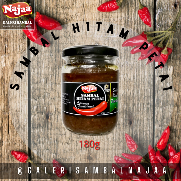 Malaysia's Pahang Black Hot & Savoury Sauce made from Starfruit & Stinking Bean by Najaa | Lazada