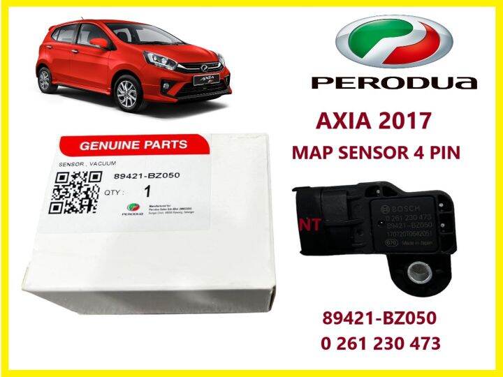 100% PERODUA AXIA 2017 4PIN MAP SENSOR 89421-BZ050 / 0 261 230 473 ...