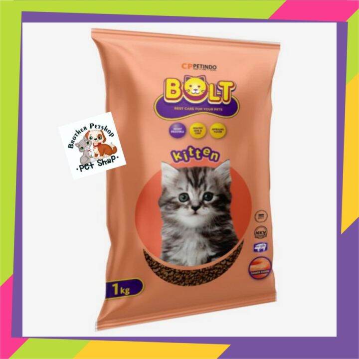 Bolt KITTEN Salmon 20 kg Makanan Anak Kucing Kiten Bolt Cat Food 20kg ...