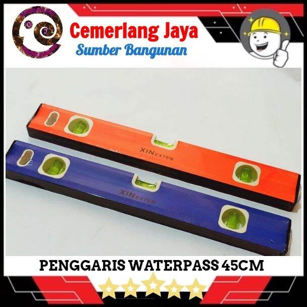WATERPASS MAGNET 45 CM - PENGGARIS WATERPASS - PENGUKUR KESEIMBANGAN ...