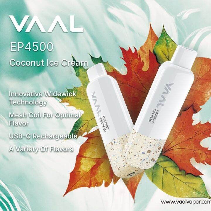 Original VAAL 4500 Puffs Disposable Vape Pen Prefilled Vape Juice E ...