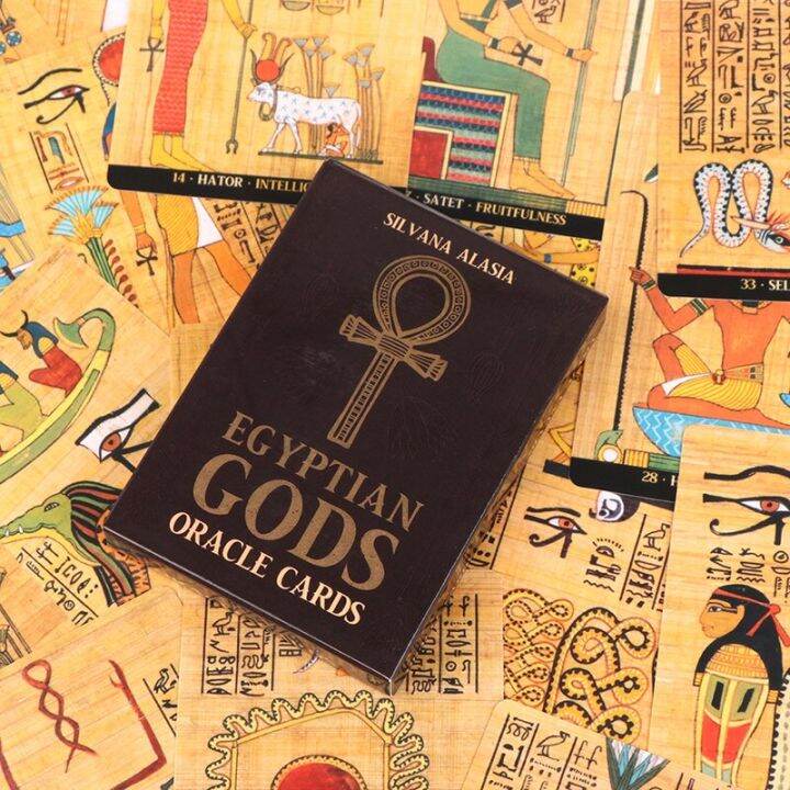 Egyptian Gods Oracle Cards Tarot Prophecy Divination Deck Family Party ...