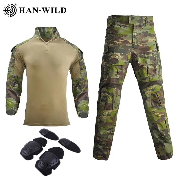 HAN Tactical Uniforms Sets G3 Men Rip-stop Camouflage Clothing Army ...