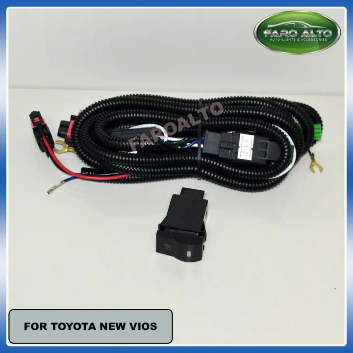 Foglamp Harness Wires Fuse Relay Switch for Toyota New Vios 2018-2019 ...