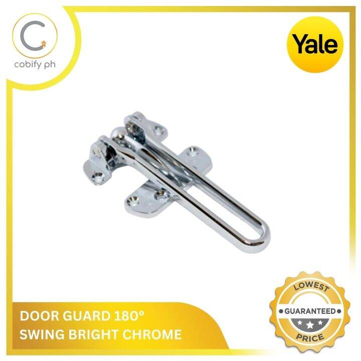 Yale Door Guard 180° Swing Bright Chrome | Lazada PH