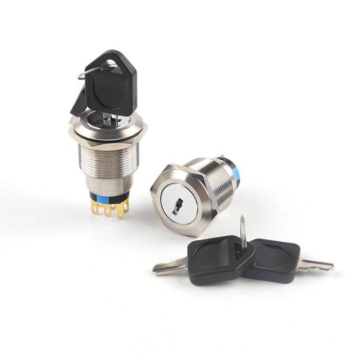 16/19/22MM with key metal Waterproofrotary 2 /3 position Switch Press ...