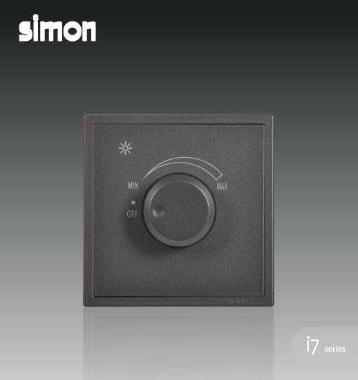 Simon i7 Series 200W Rotary Dimmer ( Incandescent Bulb) - Graphite ...
