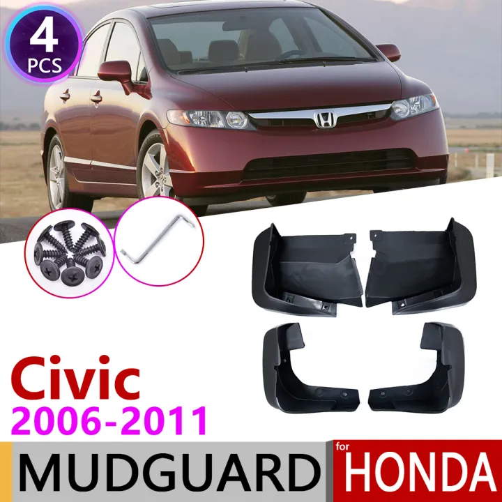 Front Rear Car Mudflap For Honda Civic 2006~2011 Fender Mud Flaps Guard ...