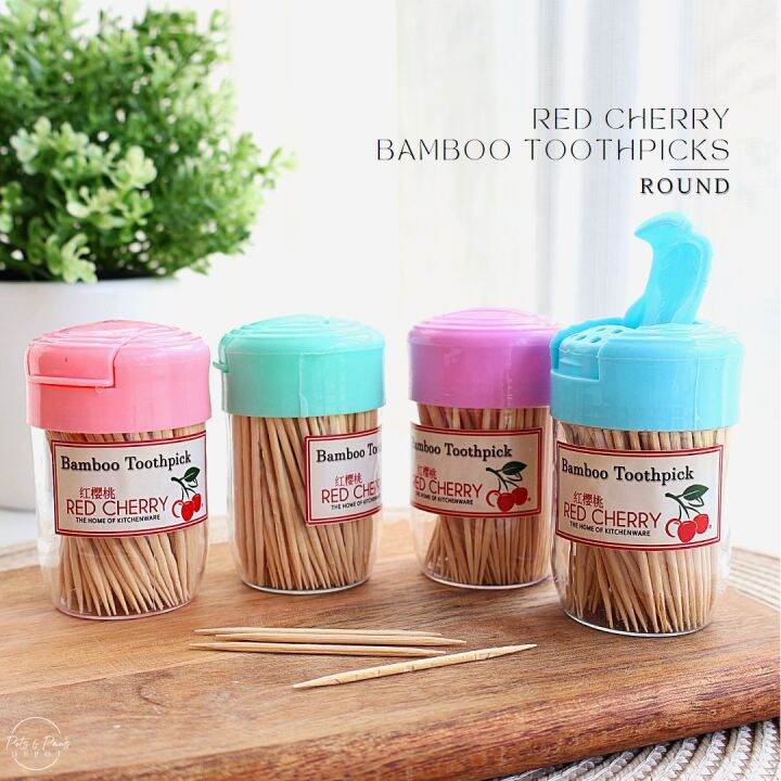 Red Cherry Bamboo Toothpicks | Lazada PH