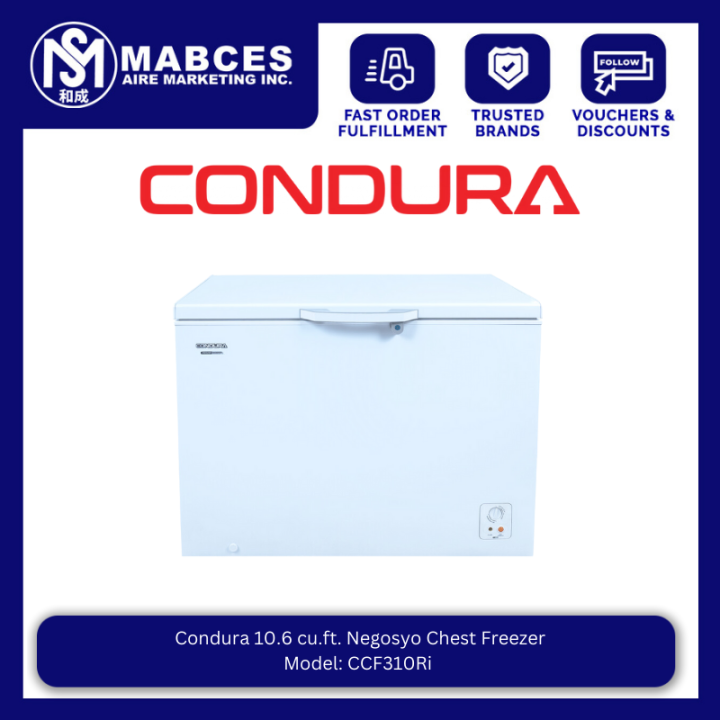 Condura 10.6 cu. ft. Negosyo Chest Freezer CCF310Ri | Lazada PH
