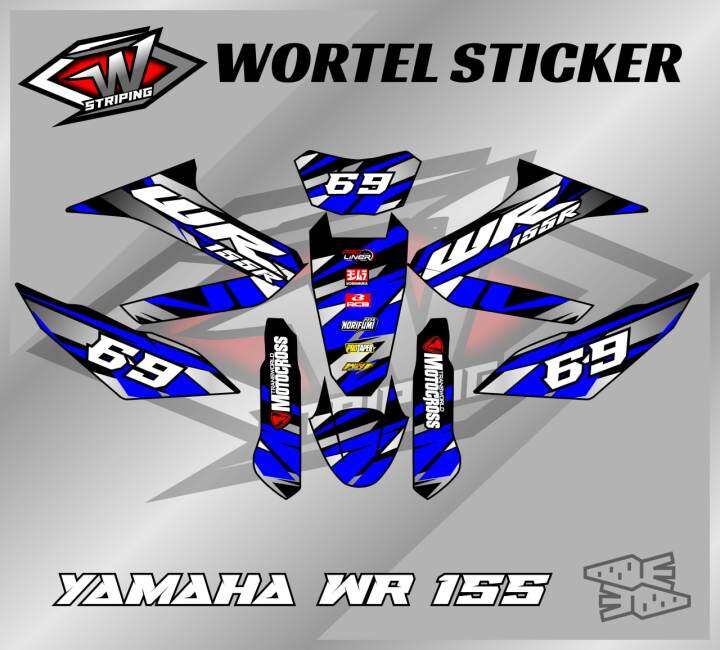 Striping WR155-Stiker Hologram Decal Yamaha WR 155 Racing Abstrak ...
