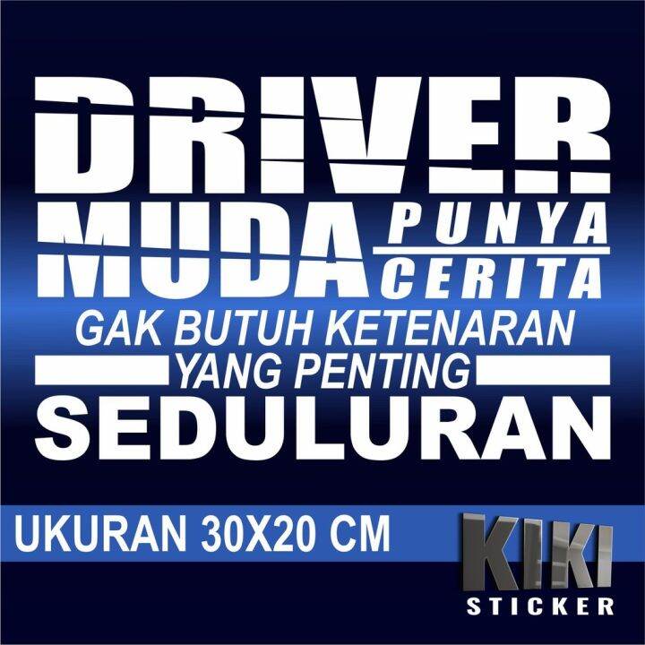 Stiker Mobil Variasi Kaca Bodi Samping Kata Kata Truk Canter Pick Up ...