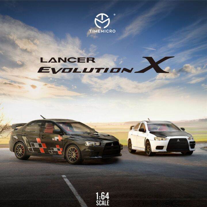 เวลาไมโคร1:64 Mitsubishi Lancer Evolution X Ralliart ถังโลหะรถโมเดล ...