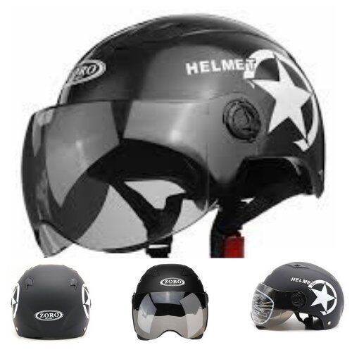 Helm Sepeda Motor Skuter Elektrik Listrik Half Face Helmet Bike Gowes ...