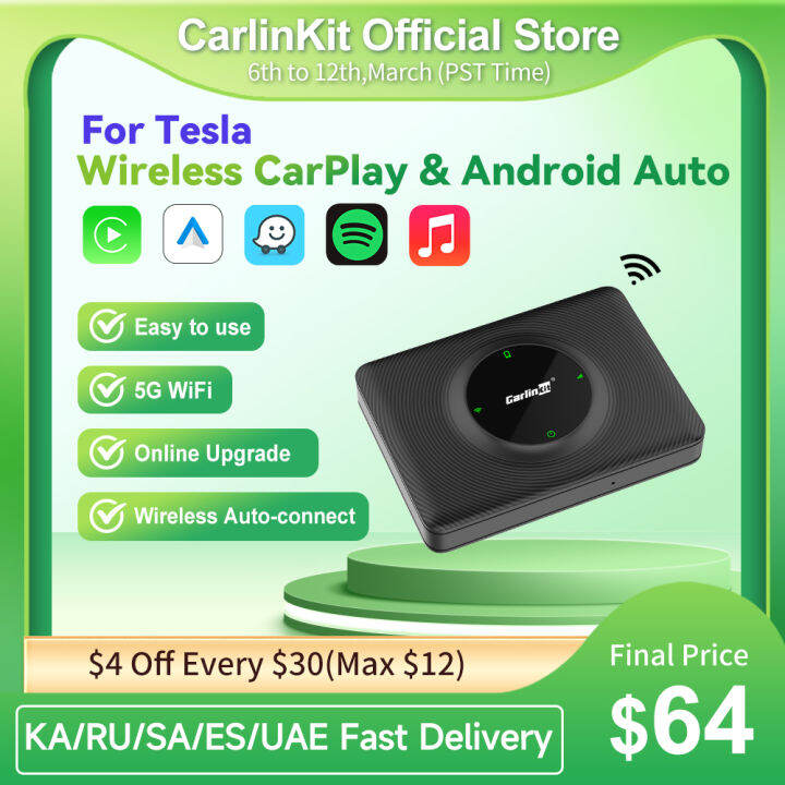 T2C carlinkit 4 OTA อัพเกรด Mini Android CarPlay กล่องไร้สาย WIFI ...