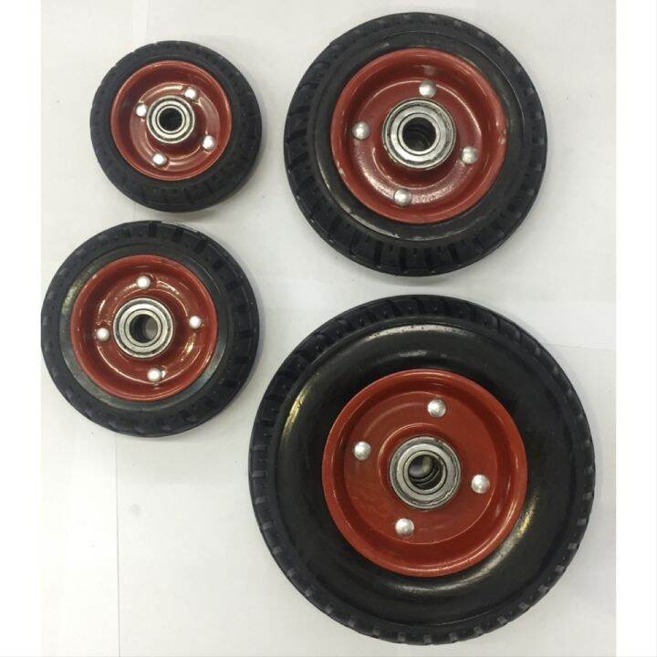 STEEL BODY RUBBER WHEEL / PUSH CART WHEEL (4inch, 5inch, 6inch, 8inch ...