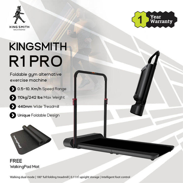 Kingsmith WalkingPad Foldable Treadmill R1 Pro - Free Mat ...