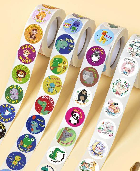 500 Pcs Reward Encouragement Sticker Well Done Good Job Sticker DIY ...