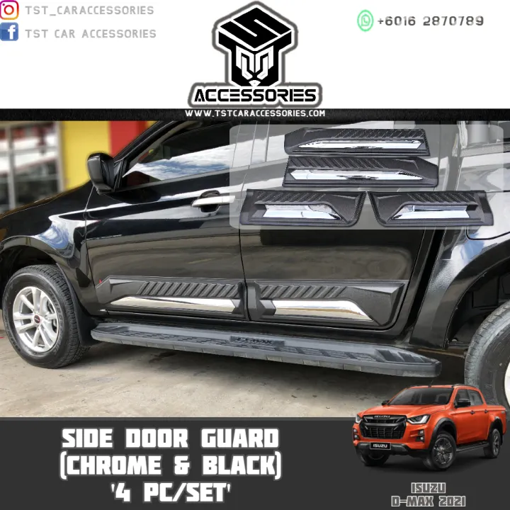 ISUZU D MAX 2021 SIDE DOOR GUARD / MOULDING / BODY CLADDING (CHROME ...