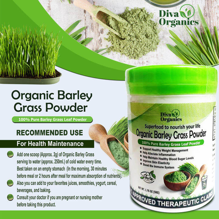 Organic Barley Grass Powder 50g | Lazada PH