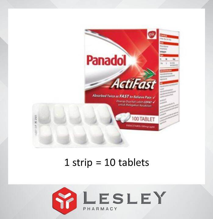 Panadol Actifast Tablets 1 strip - 10s | Lazada