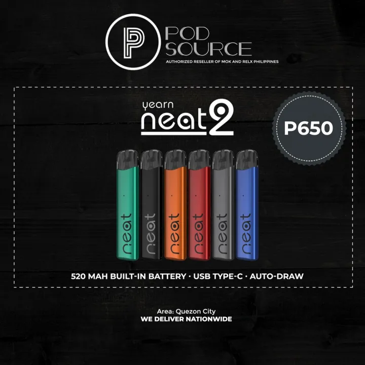 [AUTHENTIC] Uwell Yearn Neat 2 Pod System Autodraw 520mah Built-in ...