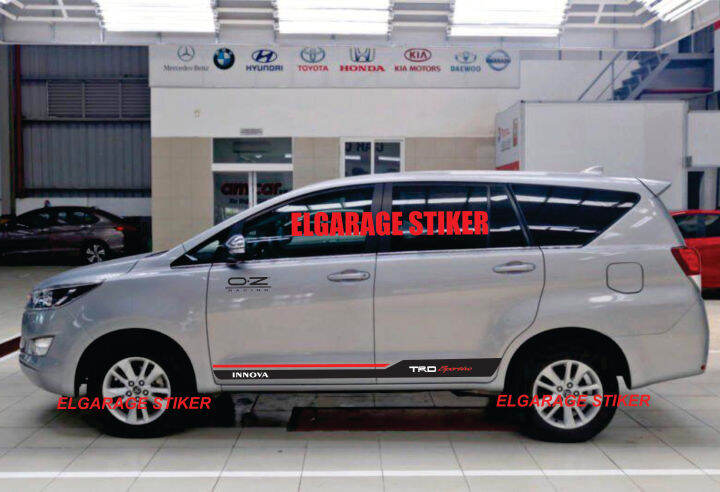 Stiker mobil toyota innova stiker strip/list mobil innova cutting ...