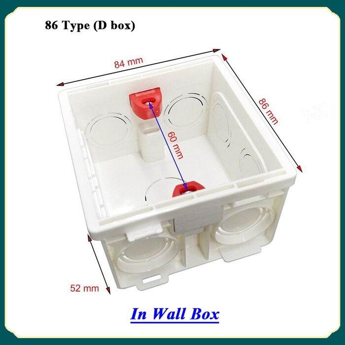 86 Type PVC Junction Box for Wall Switch and Socket Surface and ...