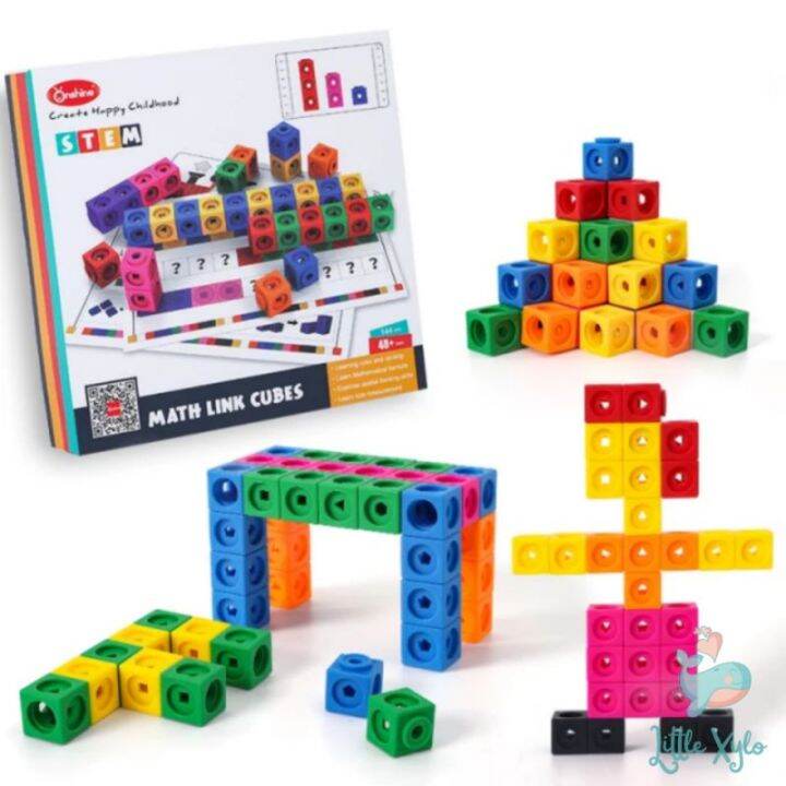 Onshine Math Link Cubes 144-Piece set with Activity Cards | Lazada PH