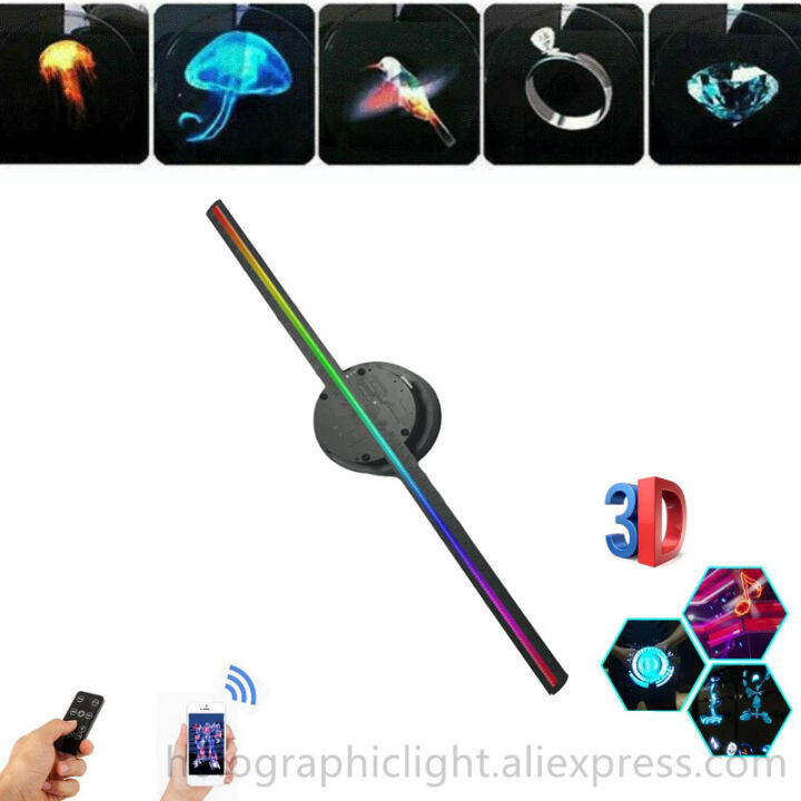 40cm Wifi 3D Fan Hologram Projector Led Sign Holographic Lamp Player ...