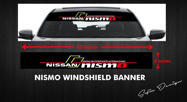Car Front Windshield Banner Decal Sticker / Nissan Nismo / Machine Cut ...
