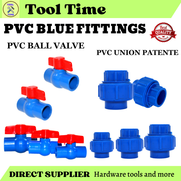 PVC BLUE FITTINGS DIRECT SUPPLIER PVC BALL VALVE/PVC UNION PATENTE ...