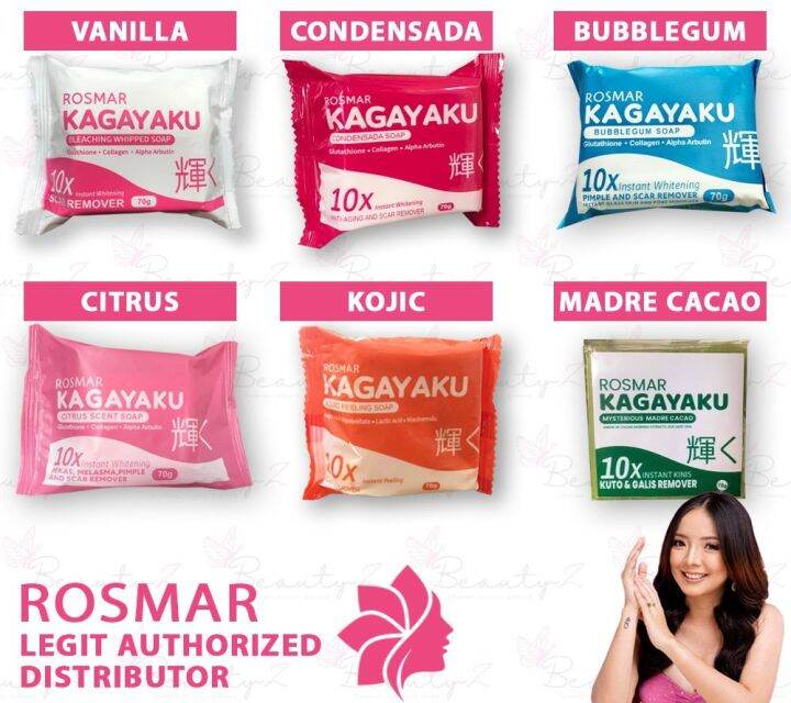 Rosmar Kagayaku Soap 70g | Vanilla, Condensada, Bubblegum, Citrus ...