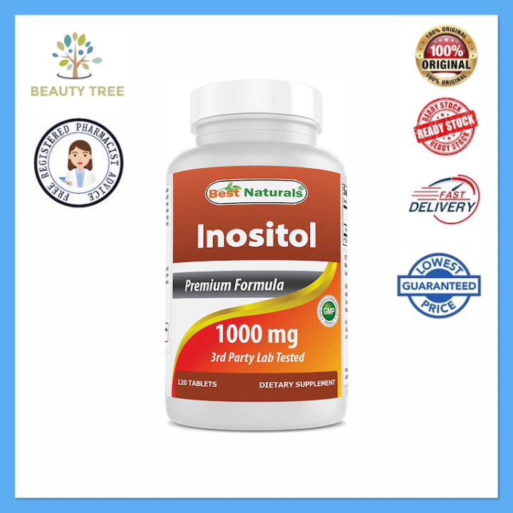 Best Naturals Inositol 1000mg 120 Tablets | Lazada