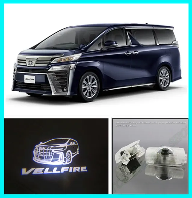 2 X TOYOTA VELLFIRE Projection Welcome Light Car Door LED Logo ...