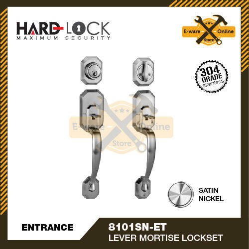 Hard Lock 8101 Stainless Steel Double Handle Gripset Lock | Lazada